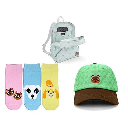 Animal Crossing Combo: Backpack (w/ Switch Compartment), Baseball Cap ...