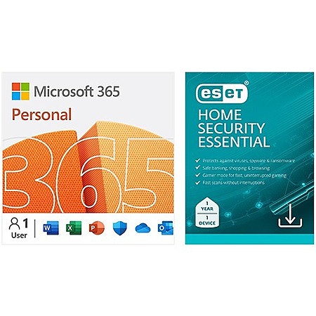 Microsoft 365 Personal + Antivirus & Security Software: 15-Month ...
