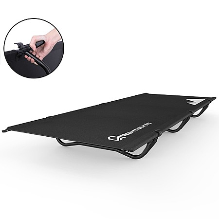 Warmounts 30" Wide 360° Grip Lock Folding Camping Cot w/ Carry Bag (3 ...