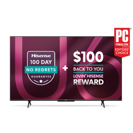 Hisense 65" Quantum Dot ULED 4K UHD Smart TV 65U6H Free Shipping $400 ...