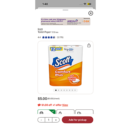 Scott Products $3.75 - 2025-09-12