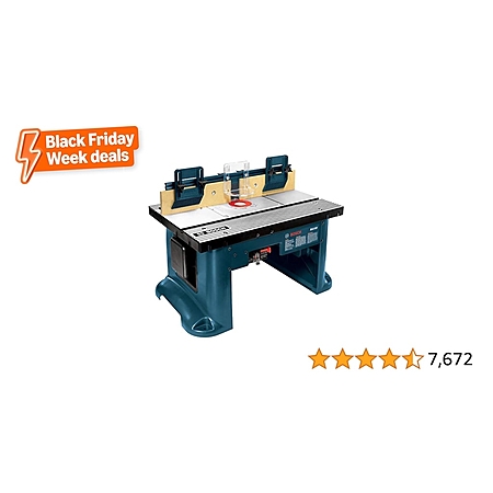 Limited-time deal: BOSCH RA1181 Benchtop Router Table 27 in. x 18 in ...