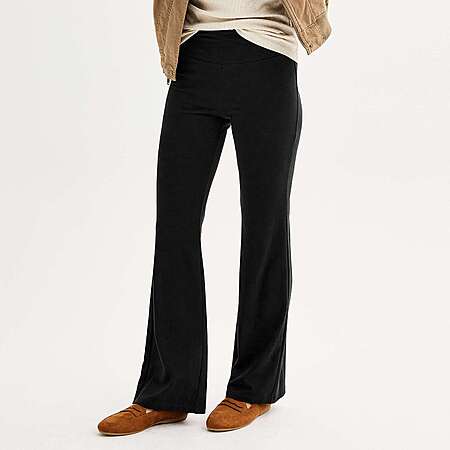 Sonoma Goods For Life Women's High-Rise Flare Leggings (various) $5.95 ...