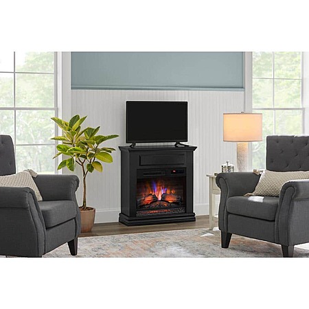 31" StyleWell Wheaton 1000 Sq Ft Freestanding Wooden Infrared Electric ...