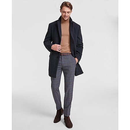 Calvin Klein Men's Prosper Wool-Blend Slim Fit Overcoat (5 colors) $83. ...