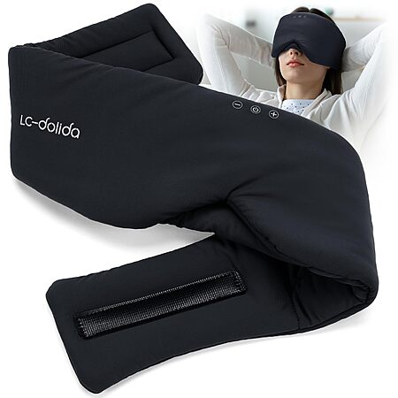 LC-dolida Sleep Mask w/ Bluetooth 5.4 HD Headphones (Black) $11.33 ...