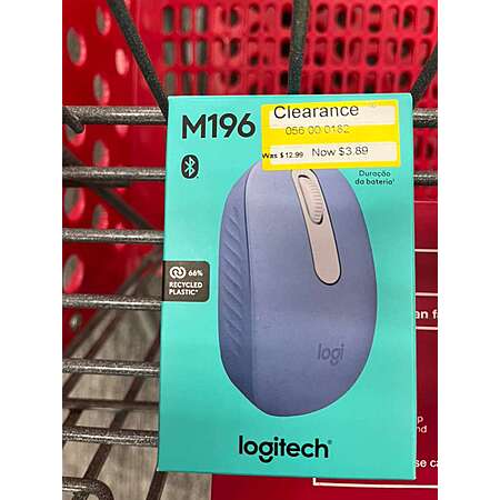 YMMV Logitech M196 Bluetooth Mouse - Haze: No Wired Ports, Bluetooth ...