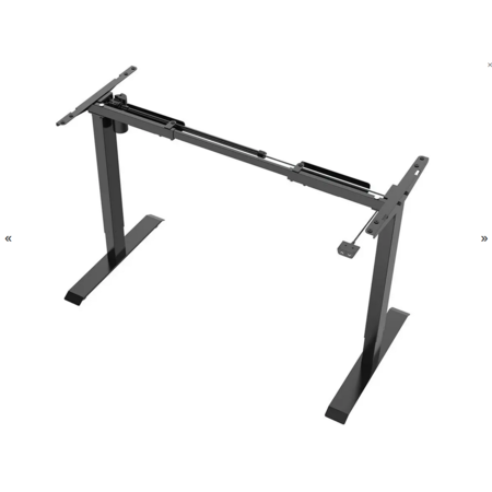 Monoprice Workstream Sit-Stand Desk Frame - Height Adjustable - Single ...
