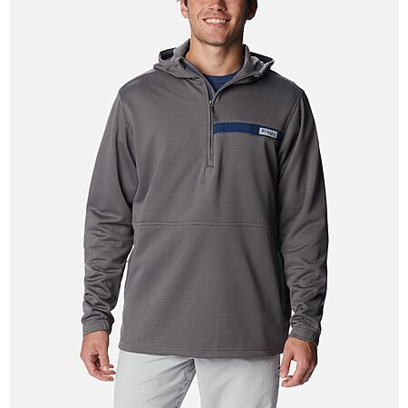 Columbia Men's PFG Skiff Guide Hooded Half Zip Fleece Pullover (Various ...