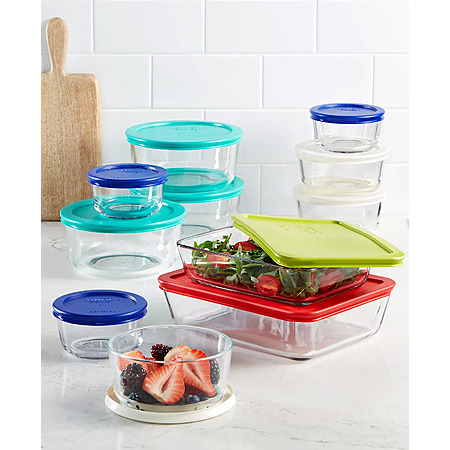 22-Piece Pyrex Glass Food Storage Set $29.99 + Free Shipping