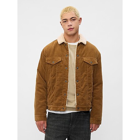 Gap Factory Men's Sherpa-Lined Icon Corduroy Jacket (2 Colors) $44.20 + Free Shipping