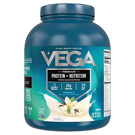 2.3-lb Vega Protein + Nutrition Plant-Based Pea Protein Powder (Vanilla ...