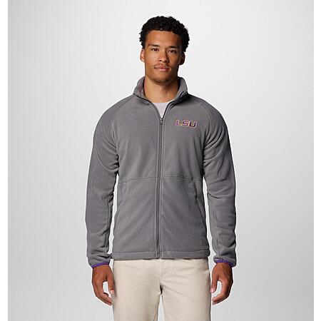 Columbia Men's Collegiate Flanker IV Fleece Jacket (LSU, City Grey ...