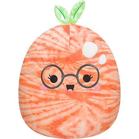 14" Squishmallows Orange Tie-dye Tangerine with Glasses Plush $10.49 ...
