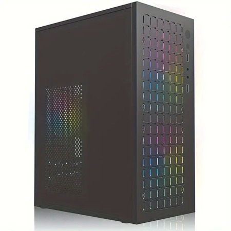 Temu Black mATX Computer Case with No Fans $13.04