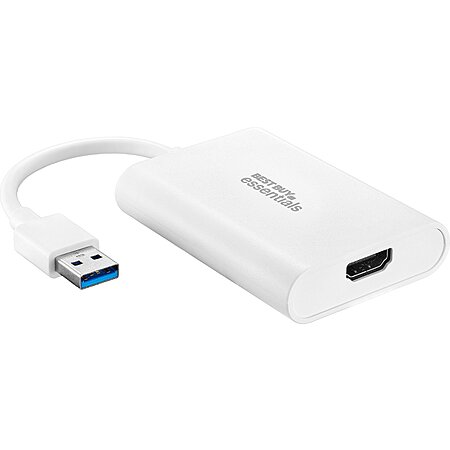 Best Buy essentials™ - USB to HDMI Adapter - White $20.99 - 2023-04-05