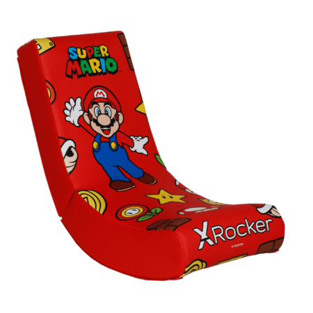 X Rocker Super Mario Kids Power-U Floor Rocker Gaming Chair (Mario ...