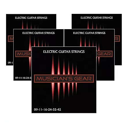 Musician gear 5 pack guitar strings (9/42 & 10/46) $14.99