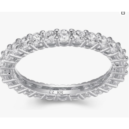 Amazon Resale 30% Off: Amazon Essentials Eternity Band Sterling Silver ...