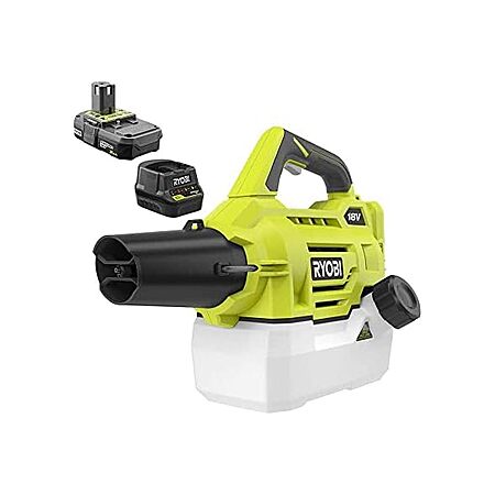 RYOBI ONE+ 18V Cordless Battery Fogger/Mister w/ 2.0 Ah Battery+Charger ...