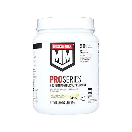 2-Lbs Muscle Milk Pro Series Protein Powder (Intense Vanilla) $13.99 ...