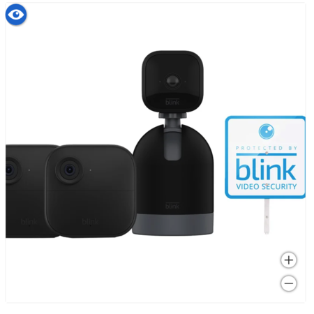 Blink - 3 Camera Security System - 2 Outdoor and 1 Mini Pan-Tilt ...