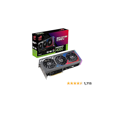 ASUS ROG Strix GeForce RTX™ 4060 OC Edition Gaming Graphics Card - $359 ...