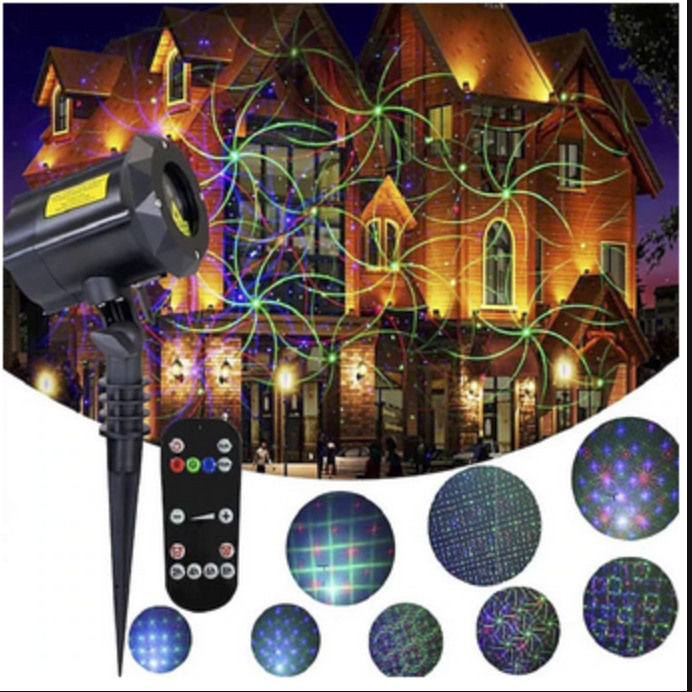 Outdoor weatherproof RGB 5mw laser projector with 8 patterns 5mw laser ...