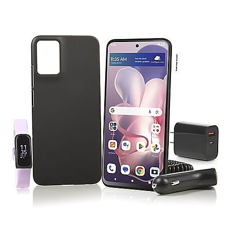 New QVC Customers: Tracfone Moto G Power 2024 + 1-Year Plan + Fitbit ...
