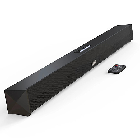 37" 60W Okko ClearWave Mountable Bluetooth Sound Bar w/ Remote Control ...
