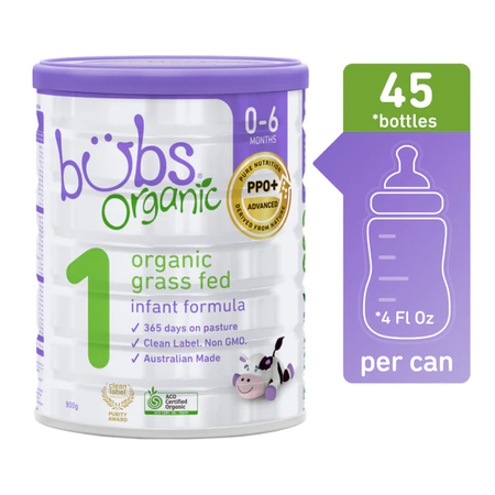 Aussie Bubs Organic Grassfed Baby Formula 50% off Site Wide $20