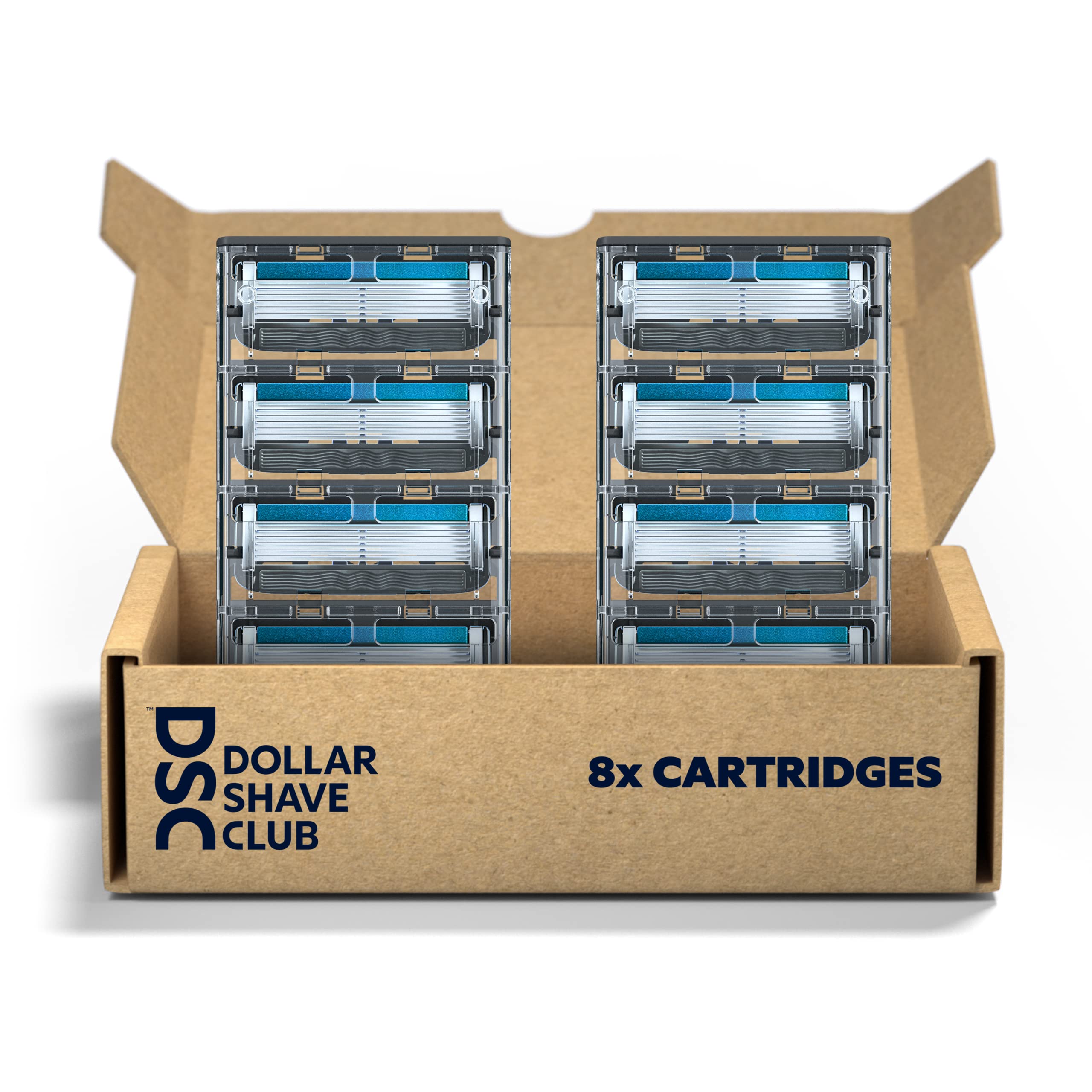 8-Count Dollar Shave Club 6-Blade Club Series Razor Refill Cartridges ...