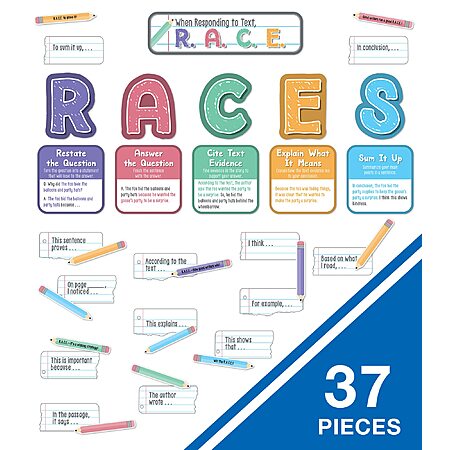 Carson Dellosa 37-Piece Races Writing Process Bulletin Board ...
