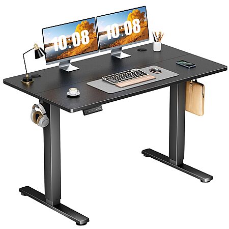 Sweetcrispy Electric Standing Desk Adjustable Height, 48x24 Inch Home ...
