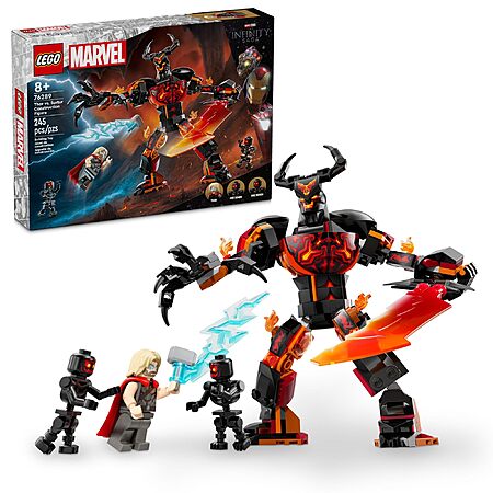 245-Piece LEGO Marvel Thor vs. Surtur Construction Figure Building Set ...