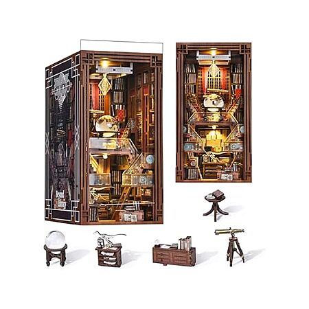 MiniCity DIY Book Nook Kit with LED Light $33 + Free Shipping w/ Prime