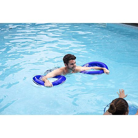 21" Wahu Hydro Pod Versatile Pool Float with Carrying Bag Blue/Light ...