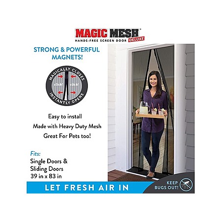 Magic Mesh Hands-Free Magnetic Screen Door $9.97 + Free Shipping w ...