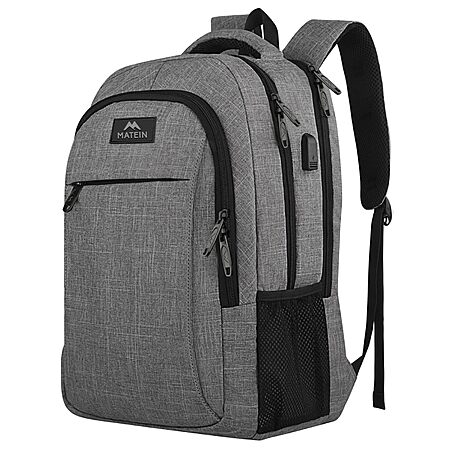 Matein 15.6" Travel Laptop Backpack (Grey) $17.15 + Free Shipping w ...