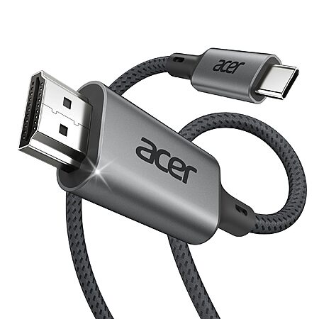 6.6' acer USB-C to DisplayPort Cable (4K@60HZ 2K@165Hz) $9.49 + Free ...