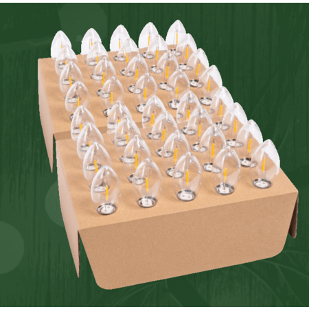 2-Pack: Oversized 20 Bulb 20FT LED Light Strands (Various Colors) $24 ...