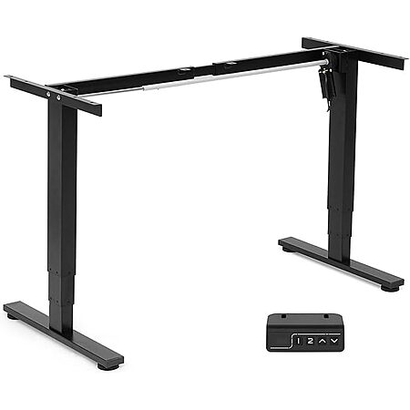 TopSky 3 Stage Single Motor Electric Adjustable Standing Computer Desk ...