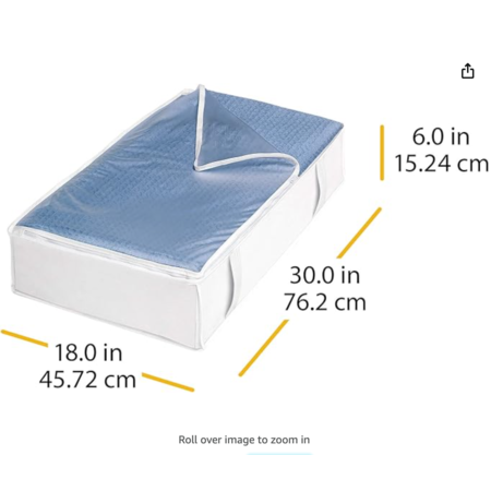 6-Pack: Whitmor Underbed Storage Bags (30"x18"x6") $18 + Free Shipping ...