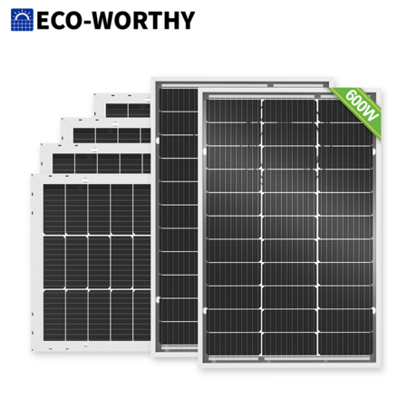 6 Pack 100W ECO-WORTHY Bifacial Solar Panels $247.99 and more + Free ...