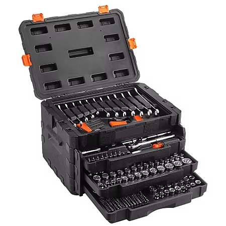 Vevor Mechanics Tool Set and Socket Set 1/4" 3/8" 1/2" Drive Deep ...