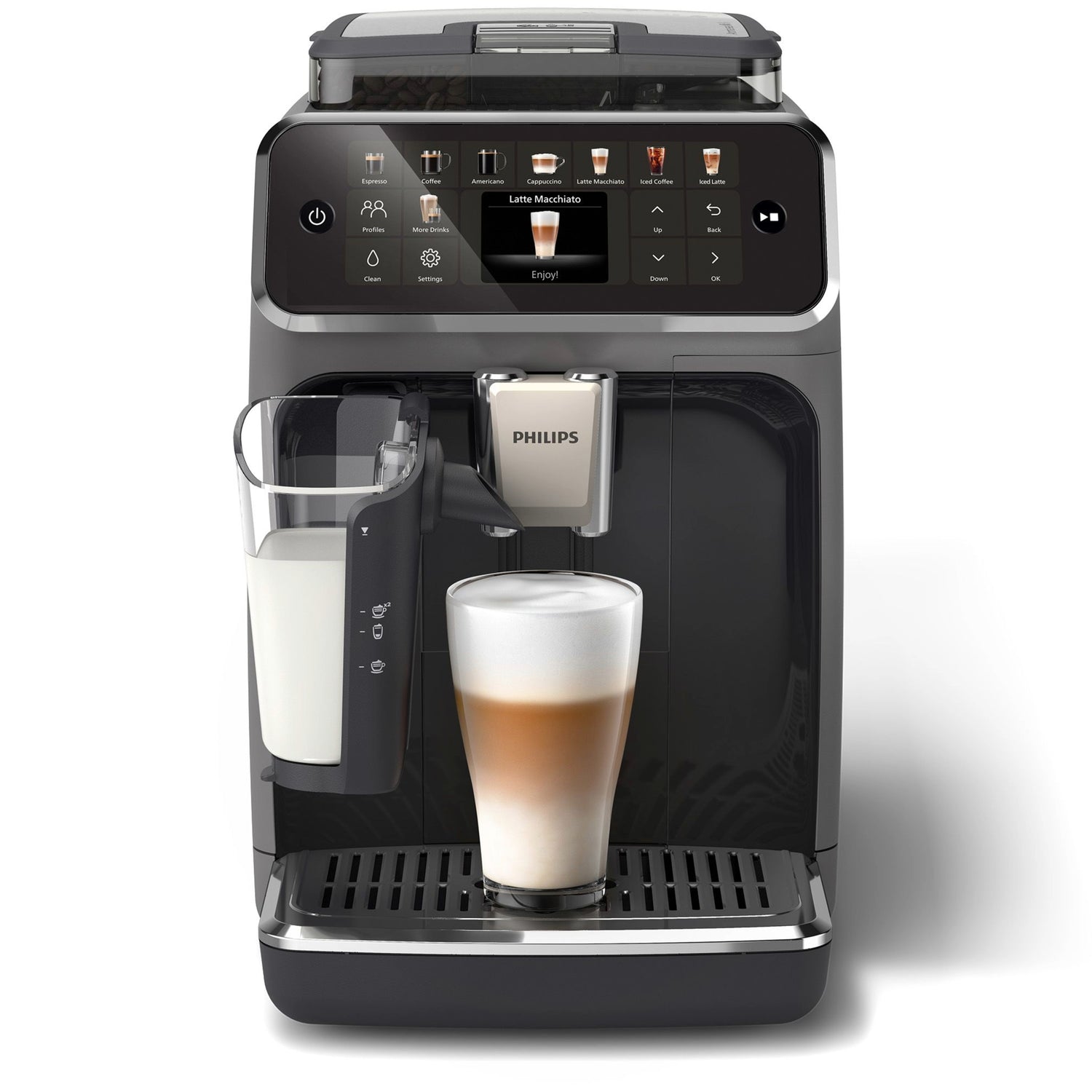 Philips 5500 Fully Automatic Espresso Machine with LatteGo & Iced ...