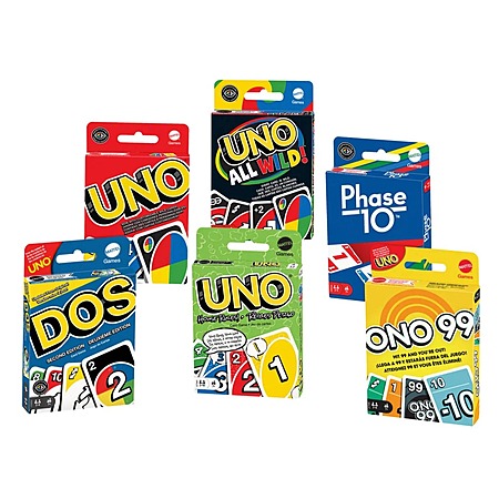 Mattel Classic Card Game Bundle, 6-pack UNO games at Costco.com $15 ...