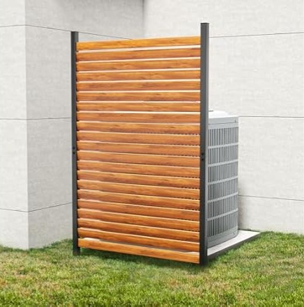 38" x 60" Greener No-Dig Wood Panels w/ Metal Stakes Privacy Screen ...