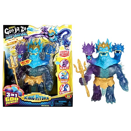 Heroes of Goo Jit Zu Deep Goo Sea King Hydra Figure with Triple Attack ...