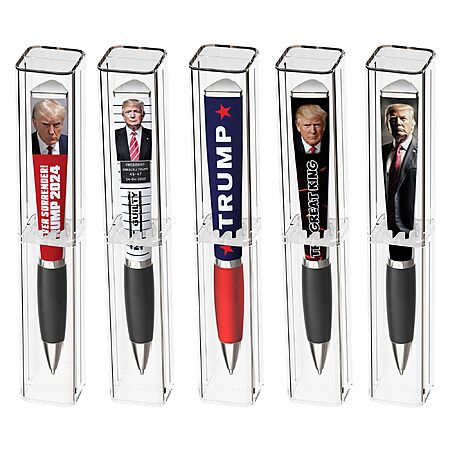 Trump Collectors Set Ballpoint Pen, 3-Sided Pens, Set of 5 Pens $11.99 ...